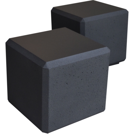 CUBE MONOBLOC 50 CM BETON GRIS