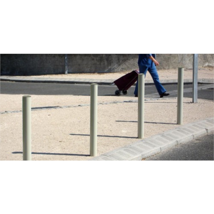 POTELET STEEL Ø 100MM - H.1000MM RAL 9010-BLANC