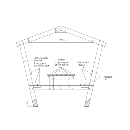 TABLE PIQUE NIQUE KIOSQUE CLASSIQUE