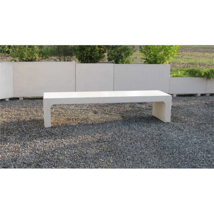 BANQUETTE BETON MISTEE BLANC NATUREL A SCELLER